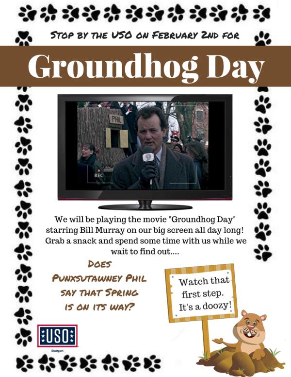 Groundhog Day at the USO • USO Stuttgart