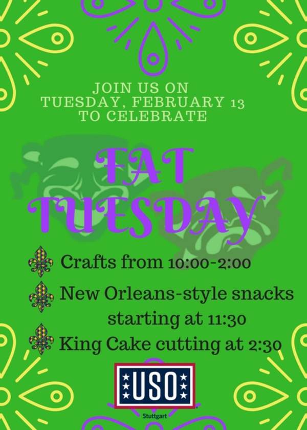 National Fat Tuesday • USO Stuttgart
