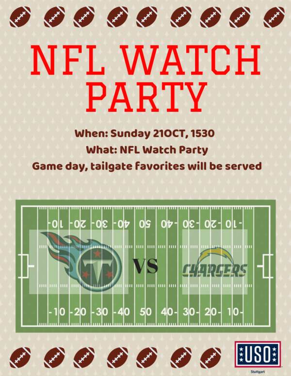 NFL Watch Party • USO Stuttgart